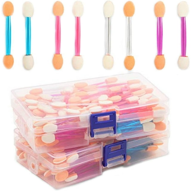120Pcs Eyeshadow Applicators, Eyeshadow Brush Sponge Applicator ...