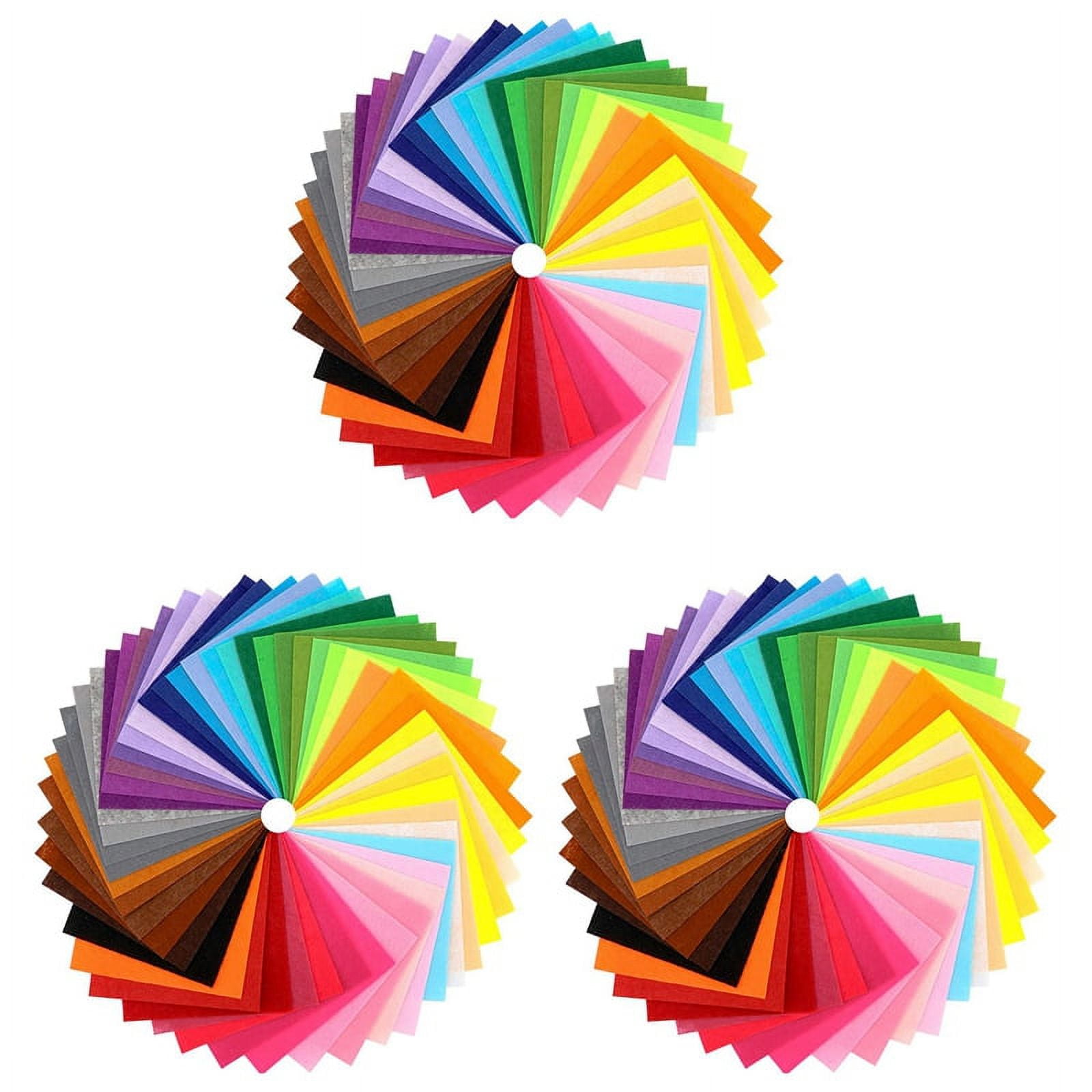 120Pcs Felt Fabric Squares DIY Craftwork Felt Crafts Assorted Colors ...