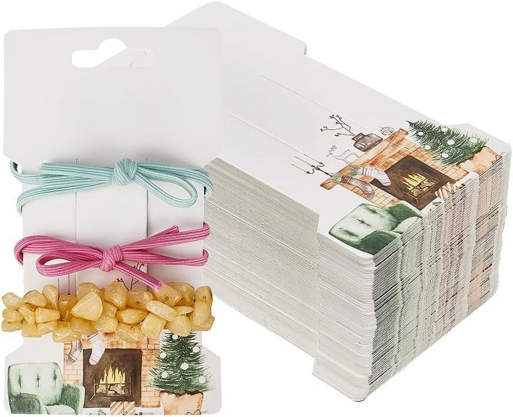 120Pcs Paper Hair Clip Display Cards 2.6x4.5inch White Color Hair Bow ...