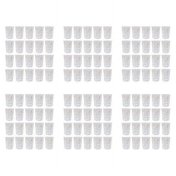 120Pcs Plastic Disposable Paint Mixing Cup Measurements Cups for Resin ...