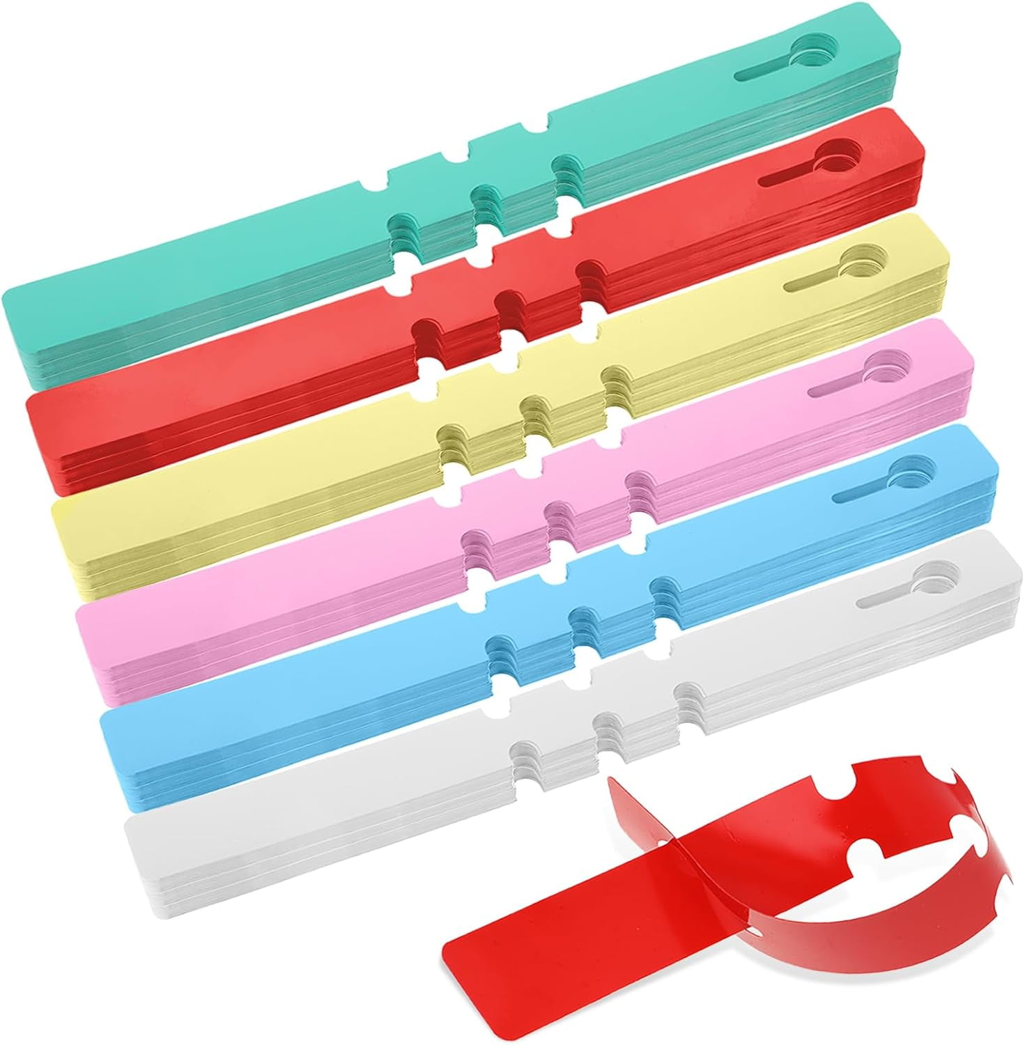 120Pcs Plastic Plant Labels, 6 Colors Wrap Around Tree Tags Plant ...