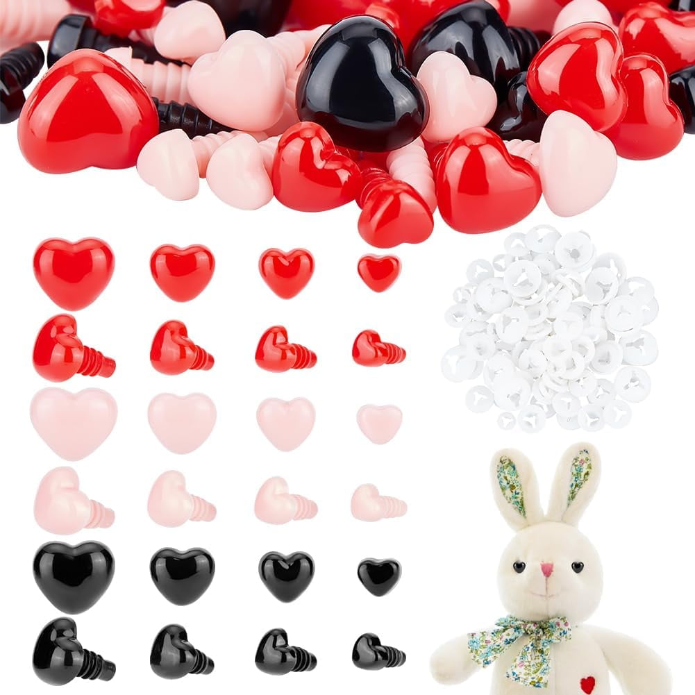 120Pcs Plastic Safety Noses Crochet Stuffed Animals Noses Crochet Noses ...