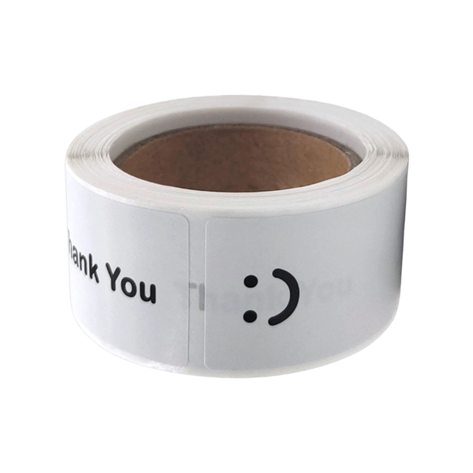 120Pcs Rectangular 76x25mm Smiling Face Thank You Label Adhesive for ...