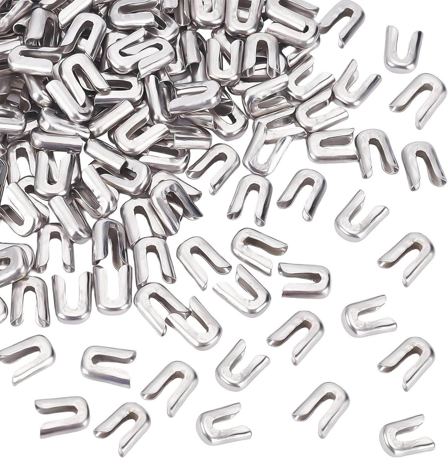 120Pcs Spiral Bone Tips 304 Stainless Steel 1/4 inch Tips Covers Boning ...