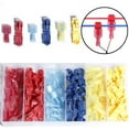 120Pcs T-Tap Wire Connectors, Self-Stripping Quick Splice Electrical ...
