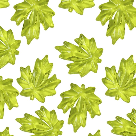 120Pieces Sensory Bin Acrylic Fillers Maple Leafs for Thanksgiving ...