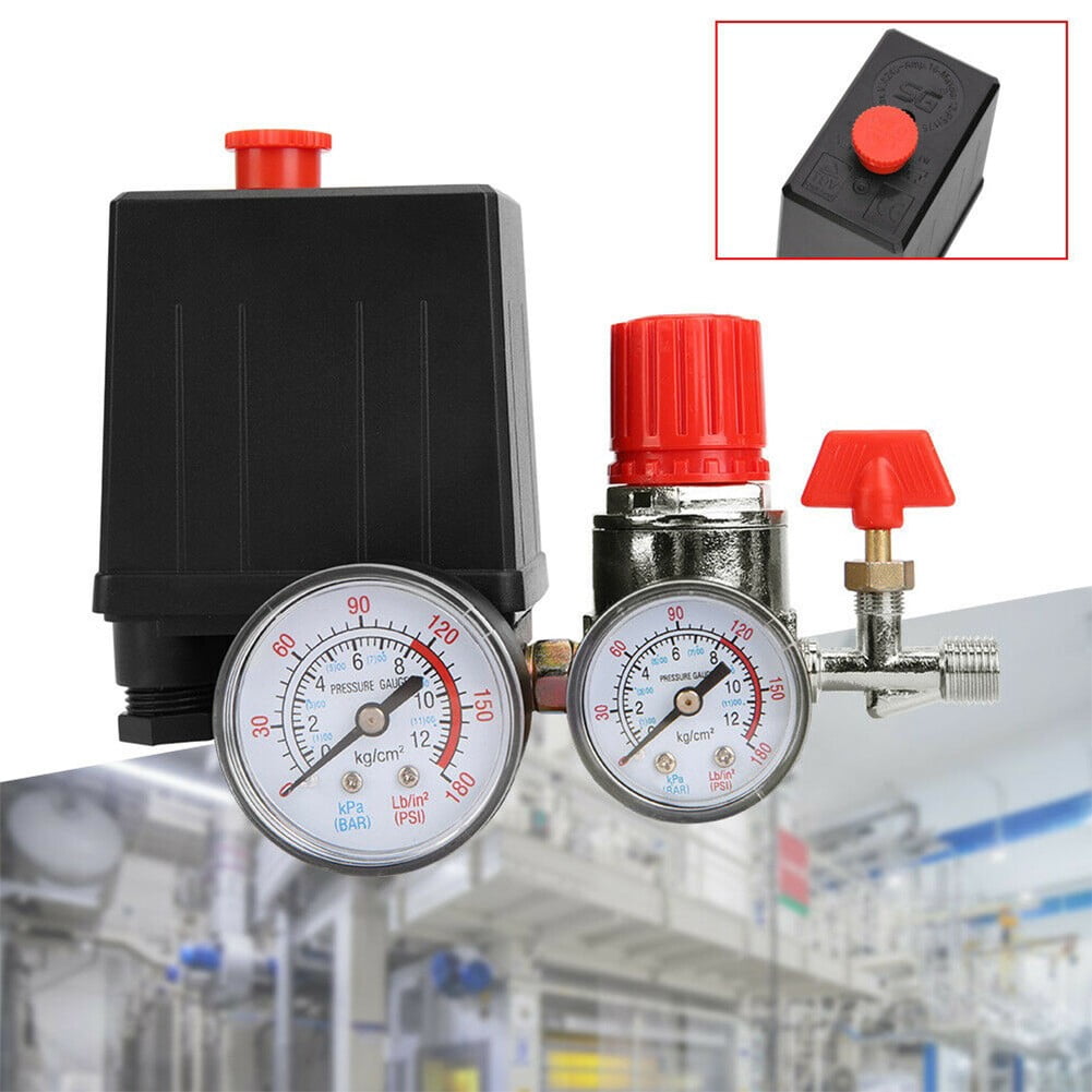 120Psi Air Compressor Pressure Switch Valve Control Manifold Regulator ...