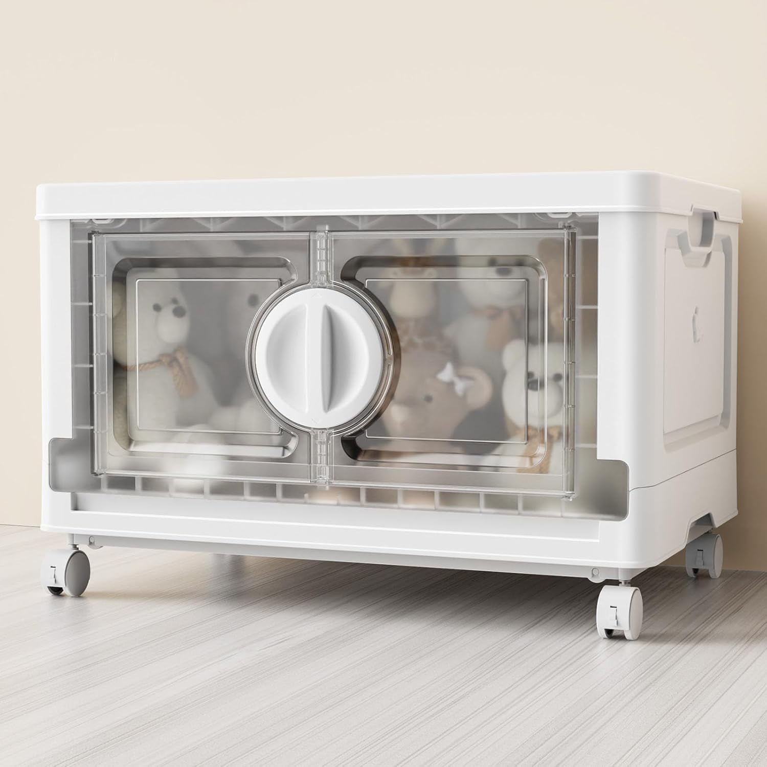 120Qt Lockable Stackable Storage Bins with Lids, Closet Organizers and ...