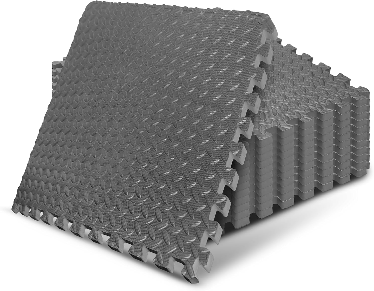 120SQFT-24SQFT EVA Interlocking Foam Floor Tiles with Border for Home ...