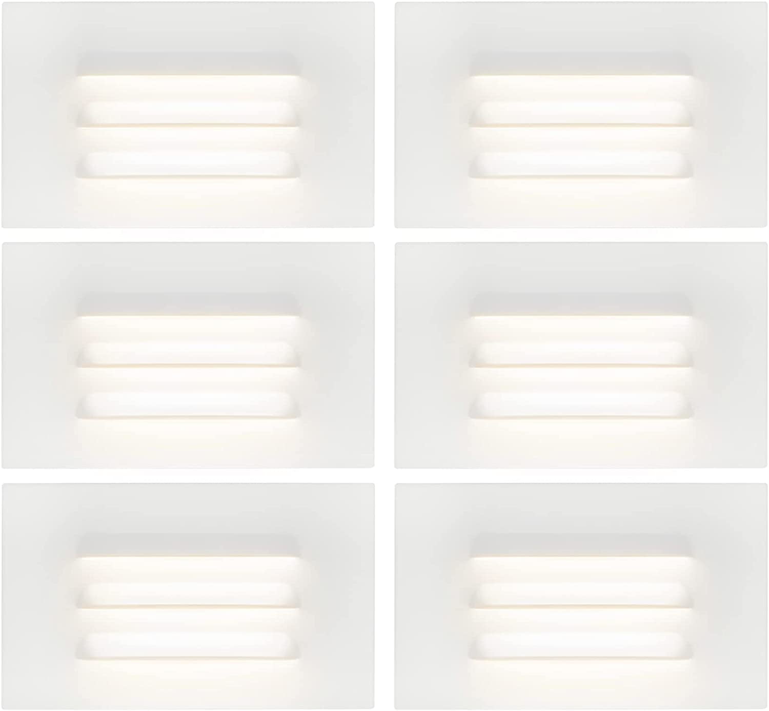 120V 110LM Dimmable LED Step Lights Indoor Outdoor, 3.5W Anti Glare ...