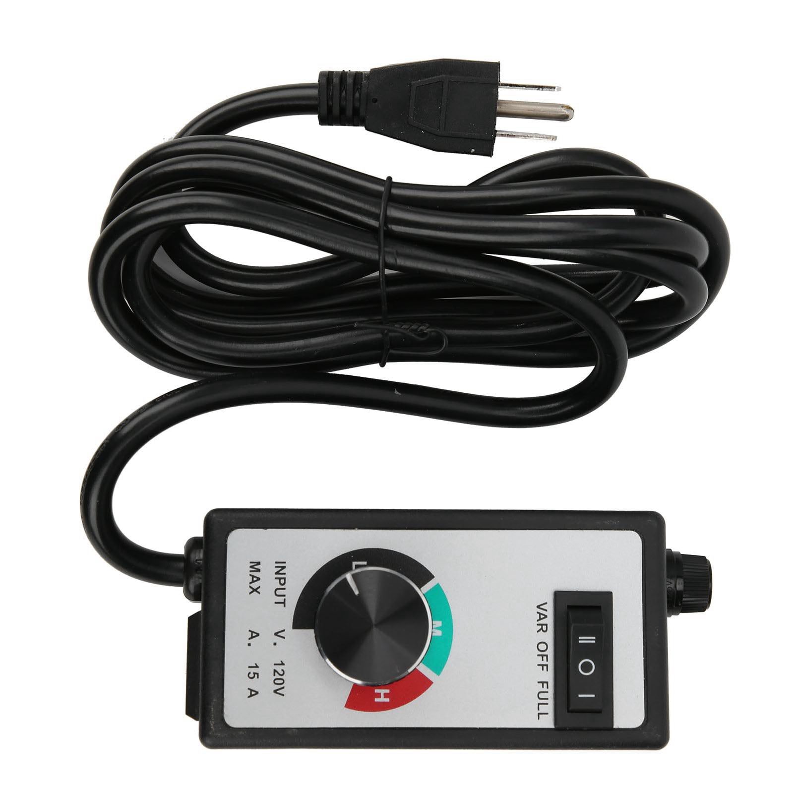120V 1500W 15A Electronic Fan Speed Controller Variable Adjuster with ...