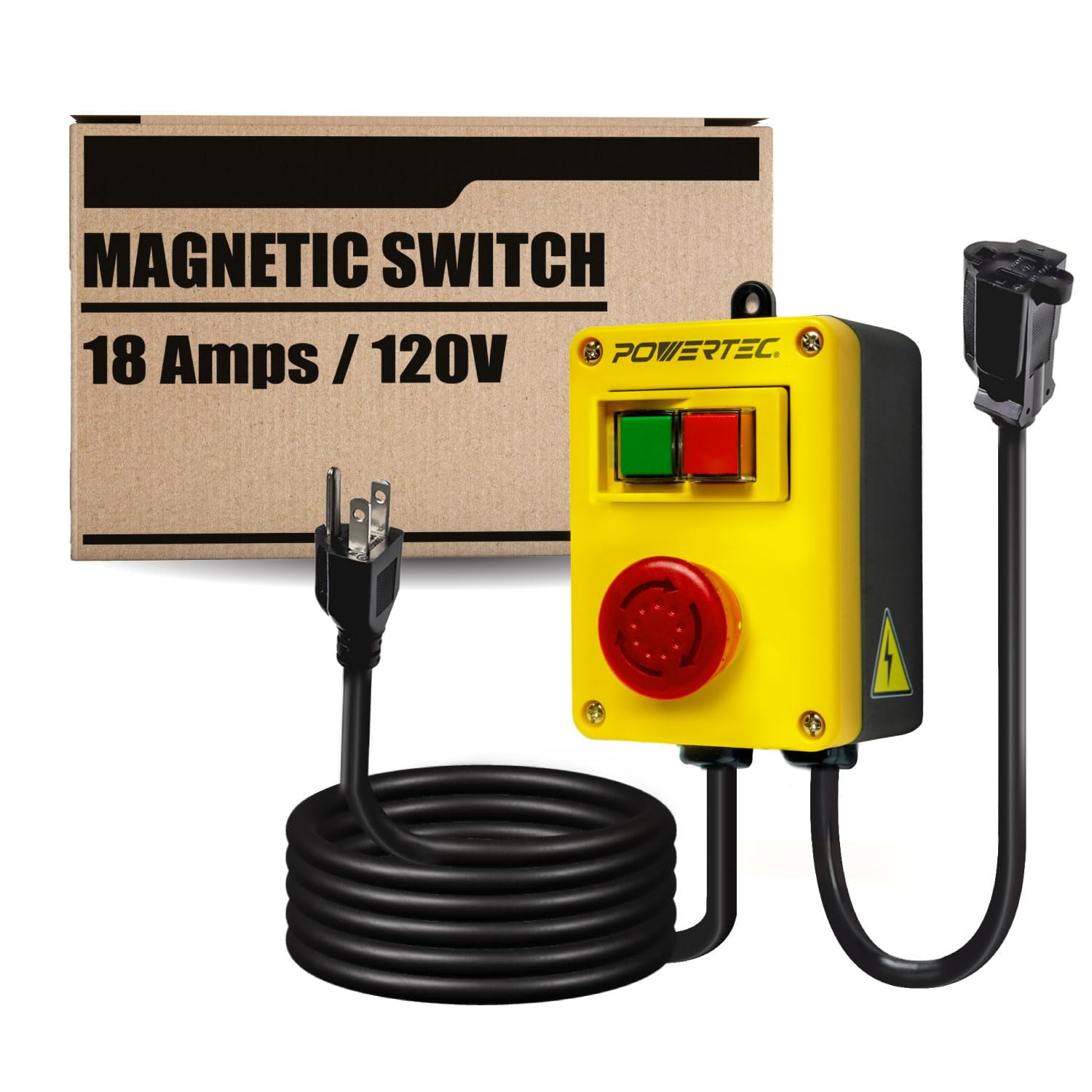 120V, 18A Magnetic Switch with 5.5 Ft Power Cord for Router Table, EZ ...
