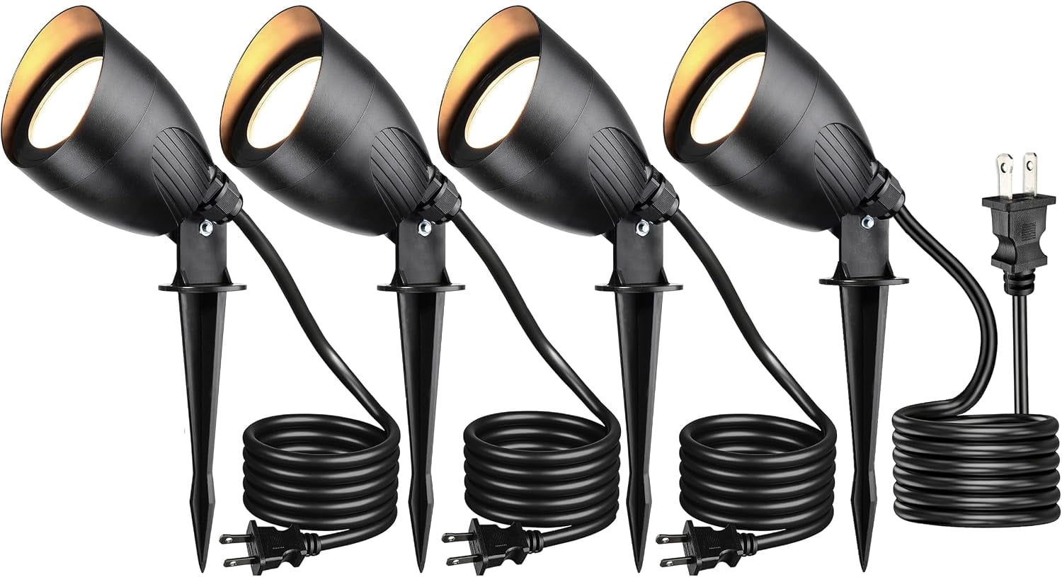 120V LED Outdoor Spotlight, 5.5W 2700K Plug in Spotlight, Landscape ...