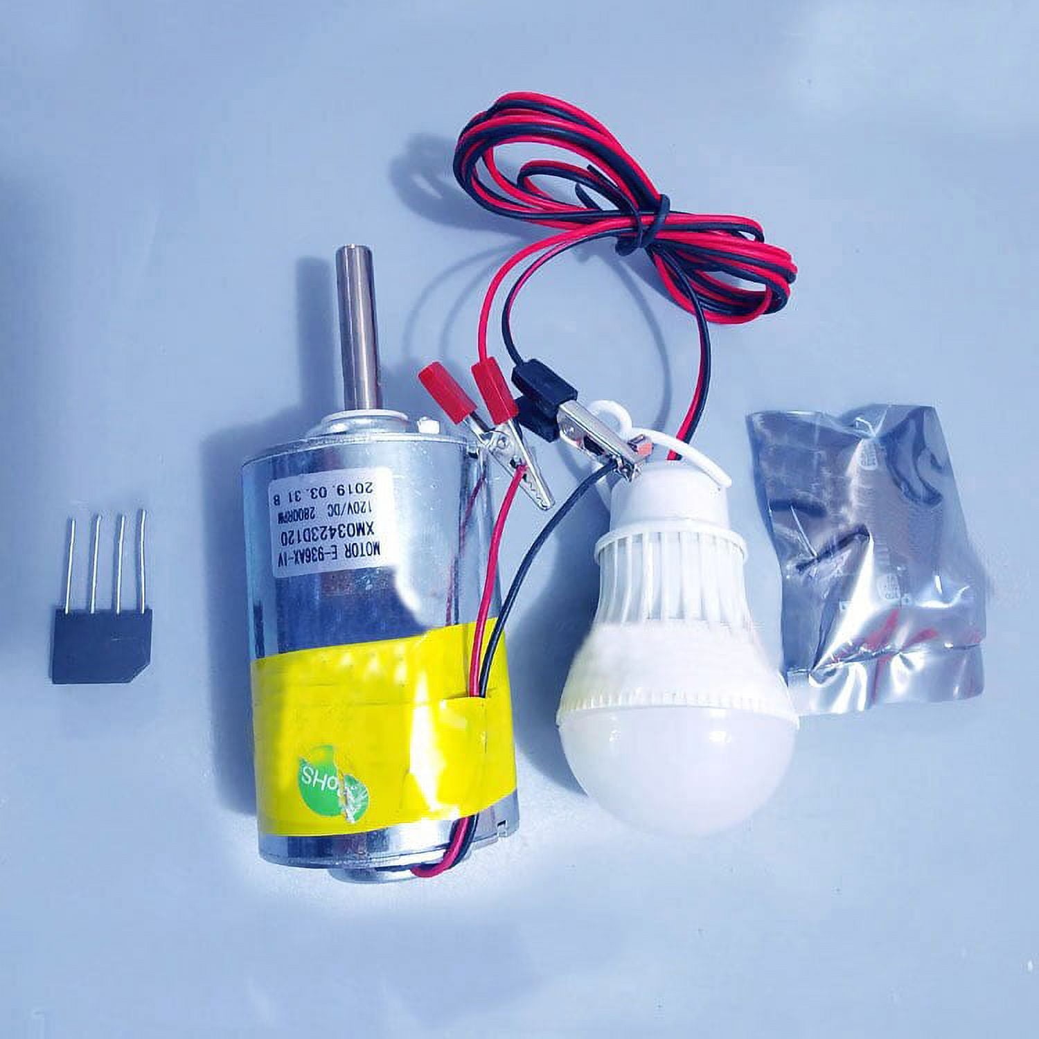 120V Volt DC Motor Mini Electric Motors Permanent Magnet Motor DIY ...