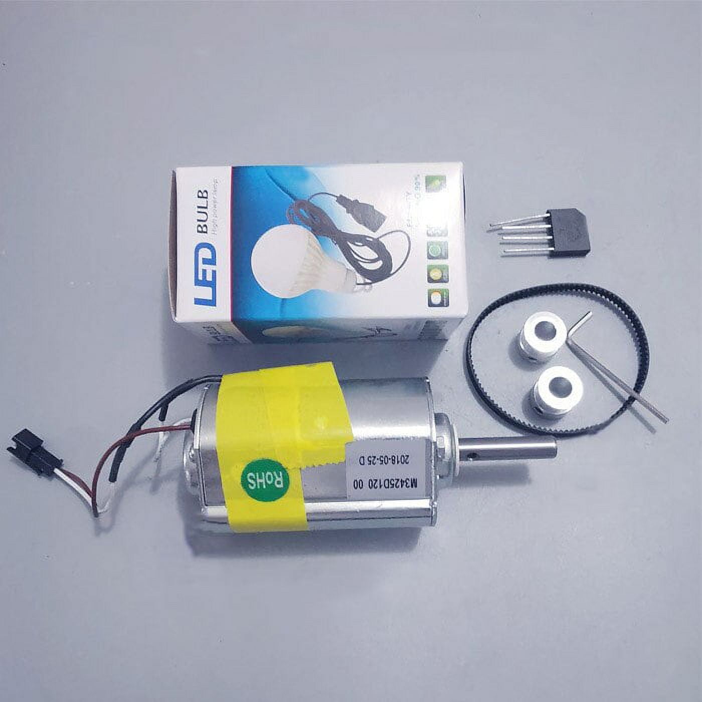 120V Volt DC Motor Mini Electric Motors Permanent Magnet Motor DIY ...