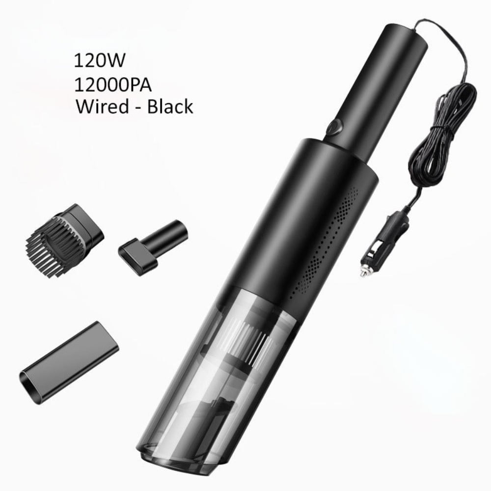 120W 12000Pa Handheld Wired Vacuum Cleaner with HEPA Filter ...