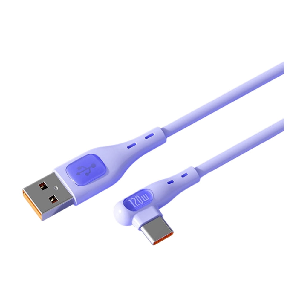 120W 6A USB C Silicone Cable USB to Type C Charging Fast Charging Cable ...