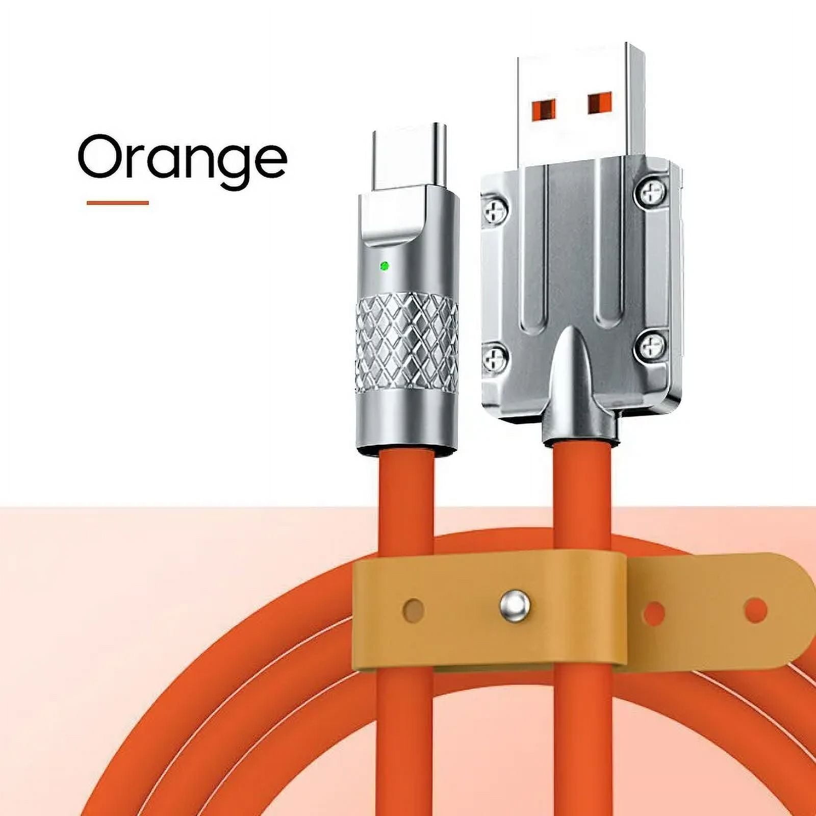 120W 6A USB Type C Cable Fast Charge Liquid Silicone Data Cord Quick ...