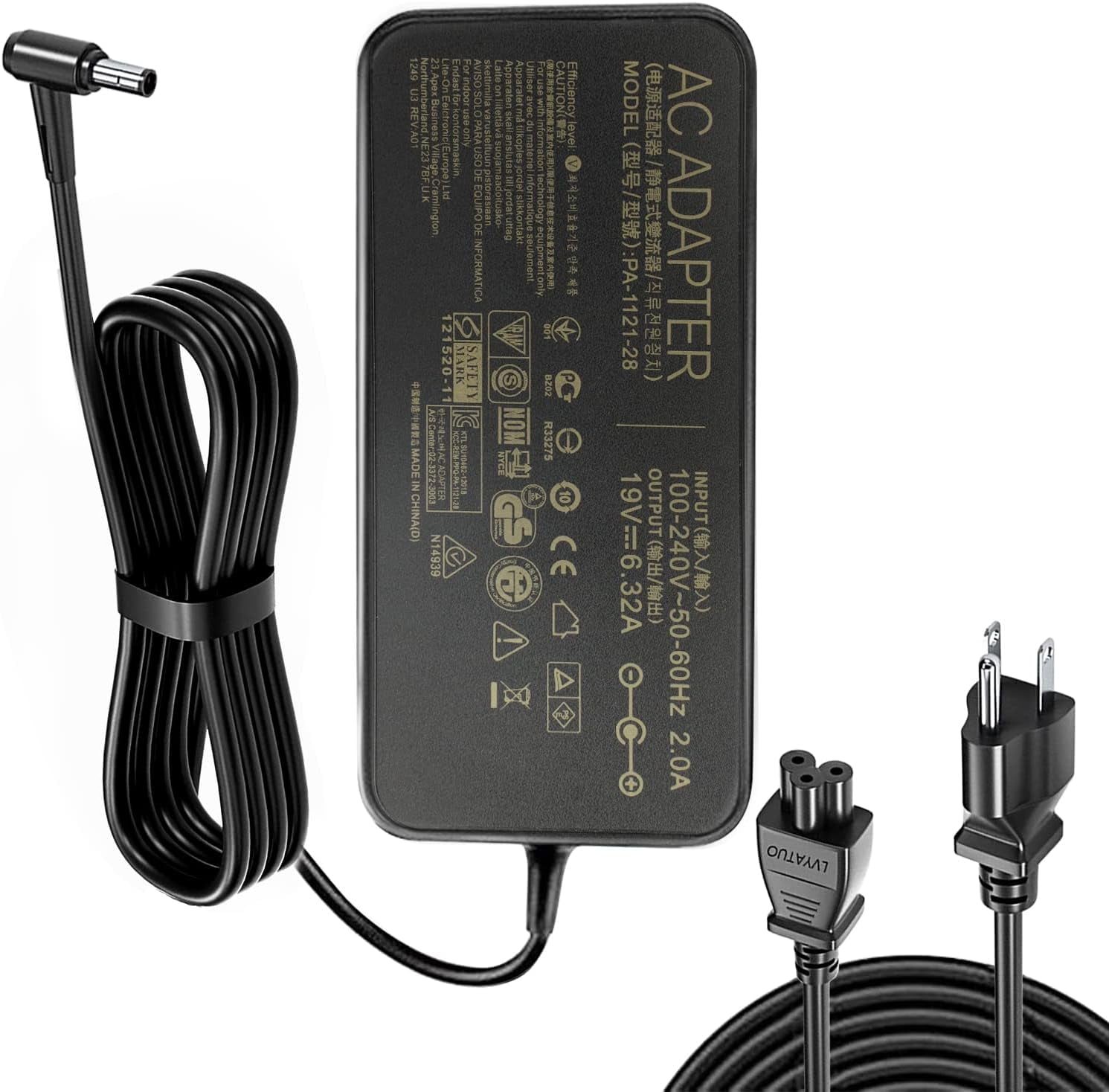 120W AC Adapter Compatible Asus Laptop Charge A15-120P1A PA-1121-28 ROG ...
