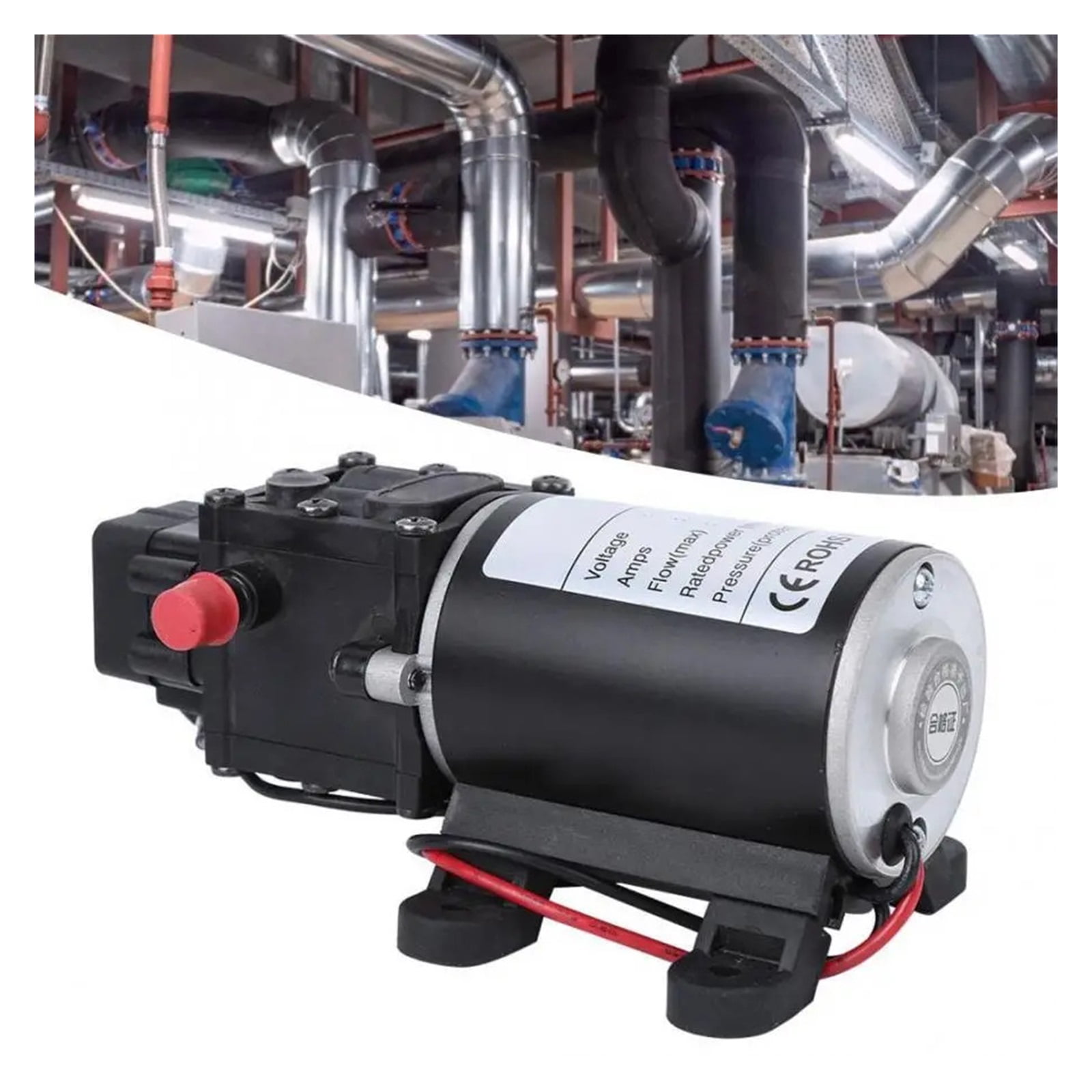 120W DC 12V 18V Intellint Diaphragm Pump, High Pressure Car Wash Pump ...