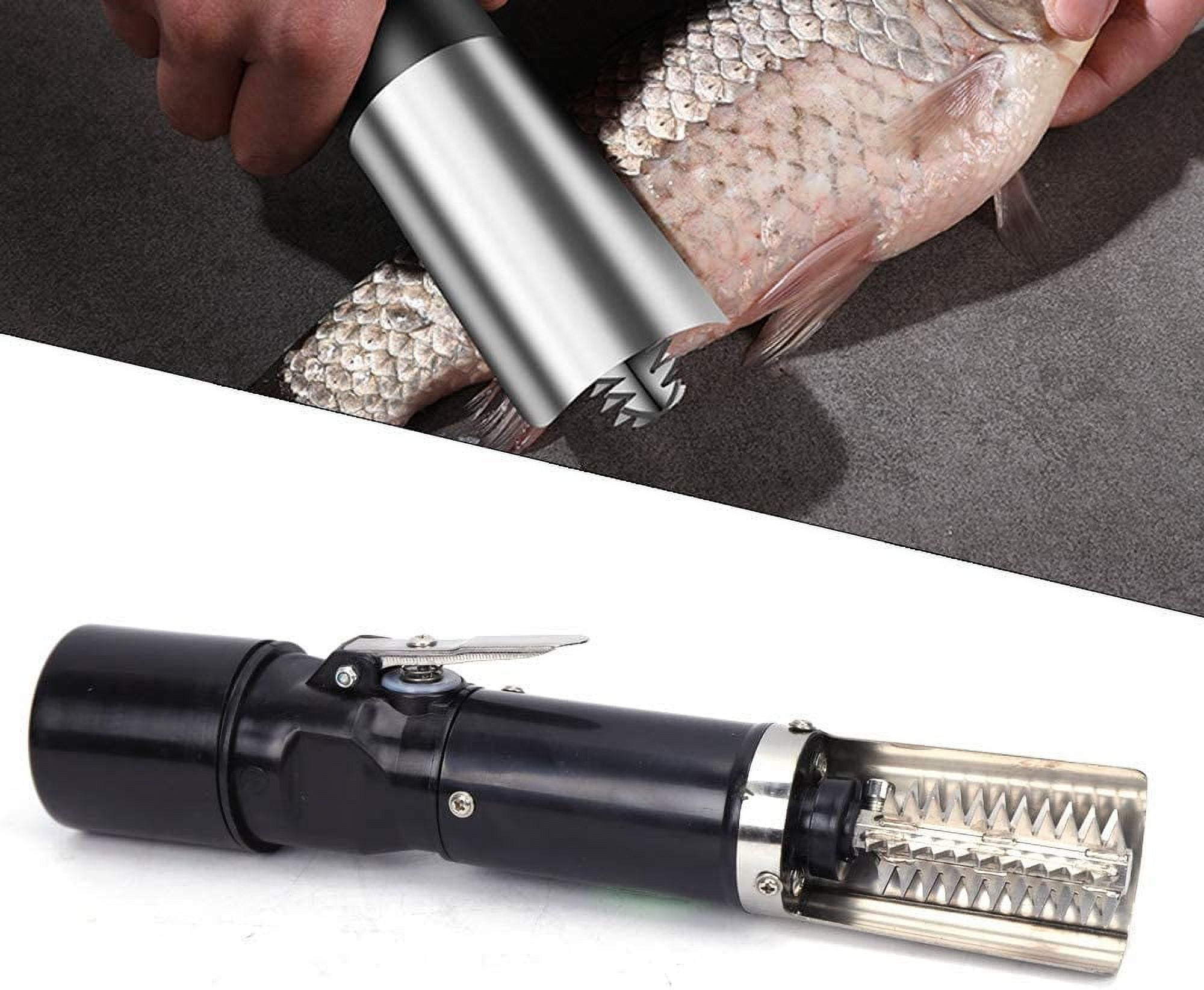 120W Electric Fish Scalers Remover Rechargeable Fish Skin Cleaner with ...