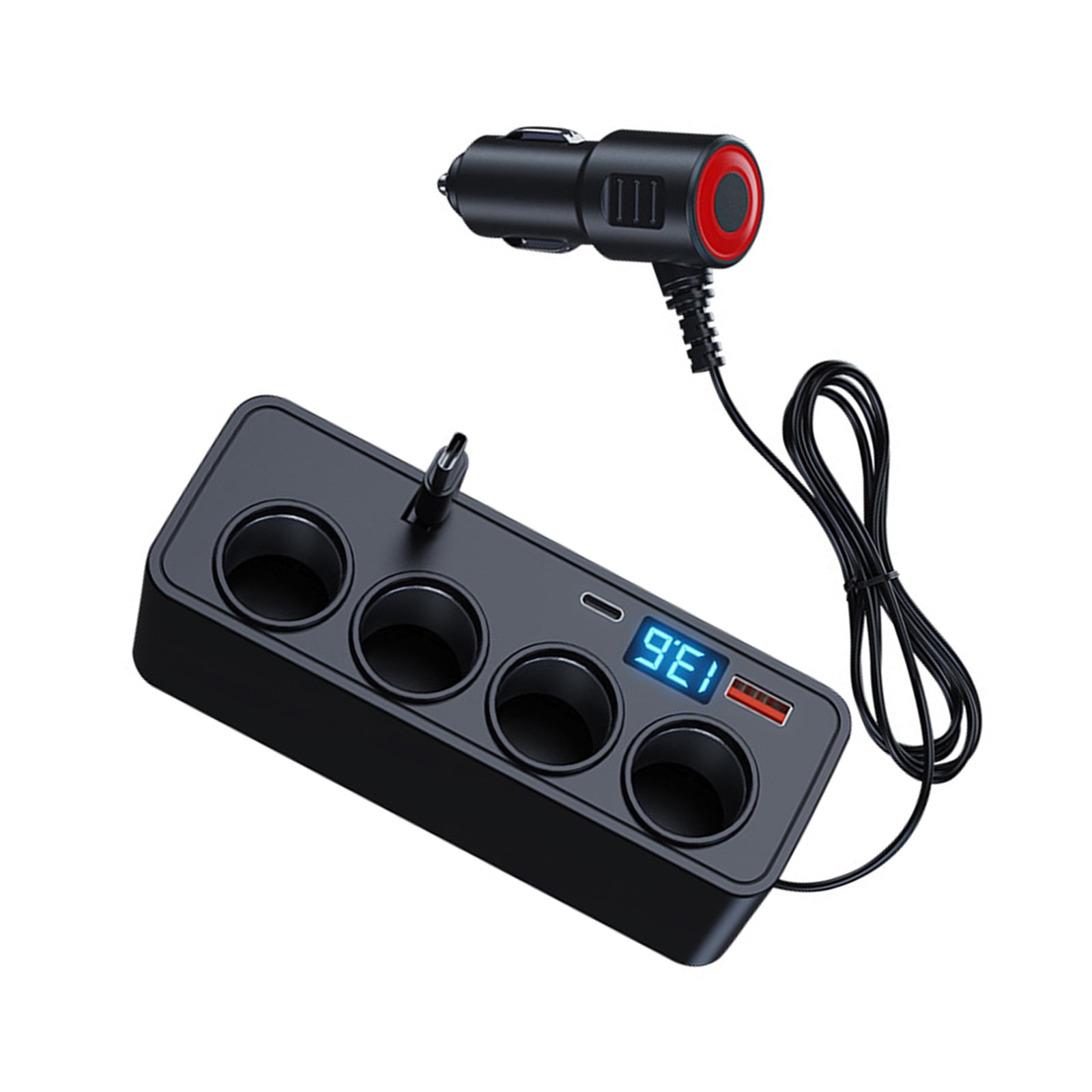 120W Fast Car Charging With Type C USB Socket Port For Multiple Devices ...