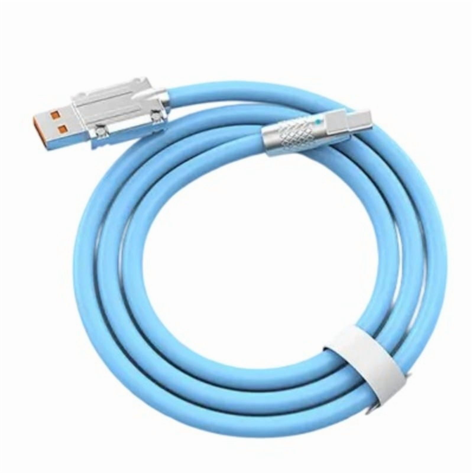 120W Fast Charging Cable USB Type C Cables Silicone Cord USB C to USB A ...