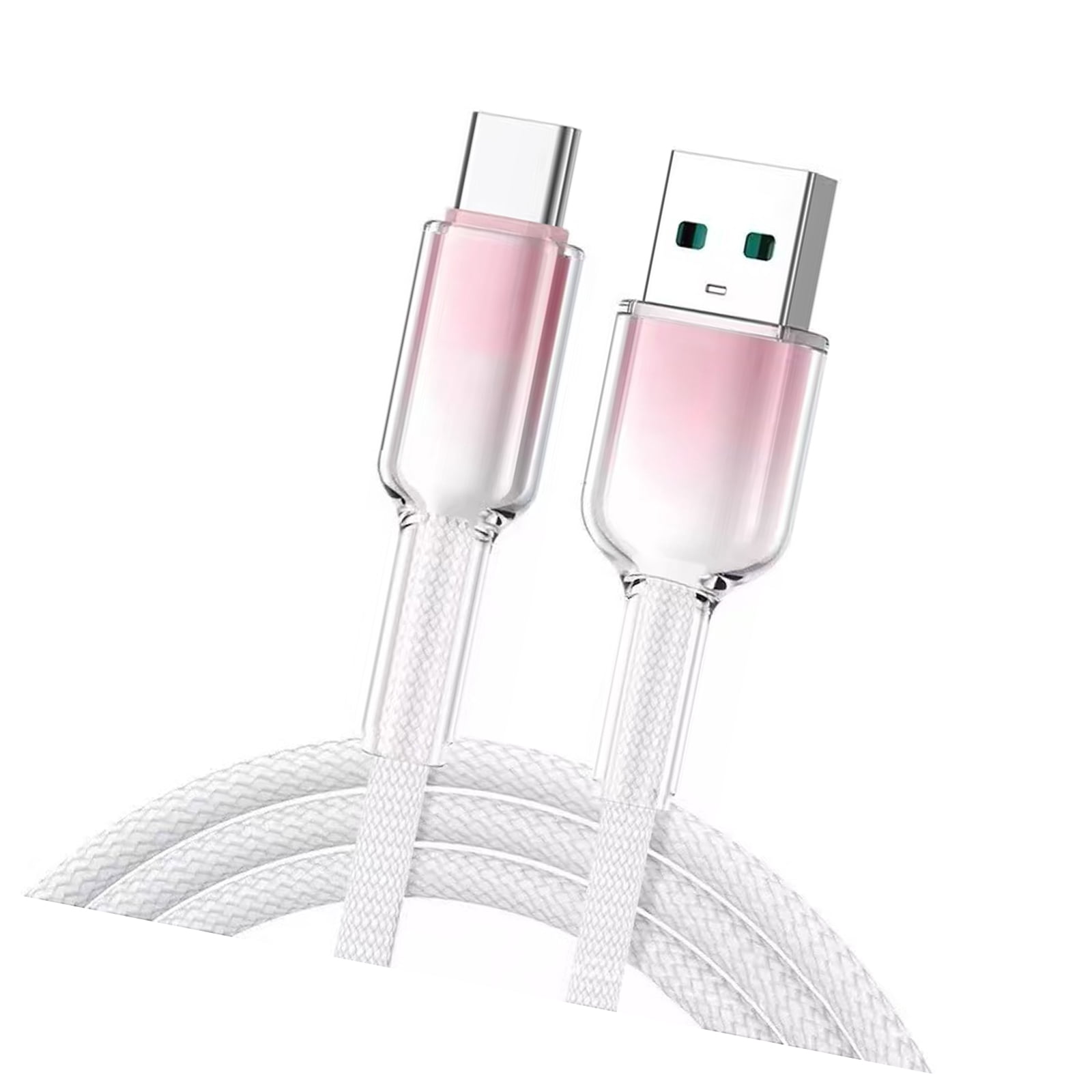 120W Fast Charging Type C Cable With Ice Crystal Design And Braided ...