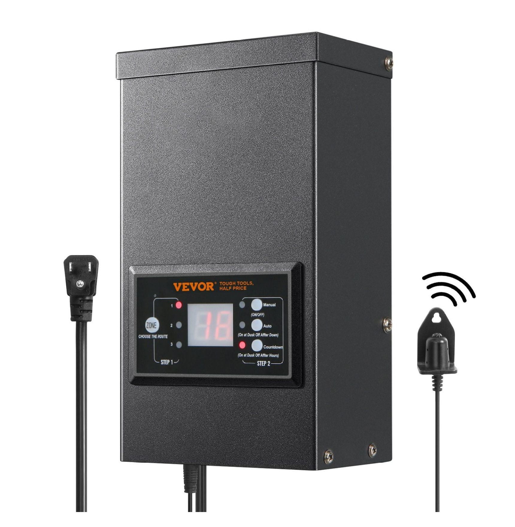 120W Low Voltage Landscape Transformer with Timer and Photocell Sensor ...