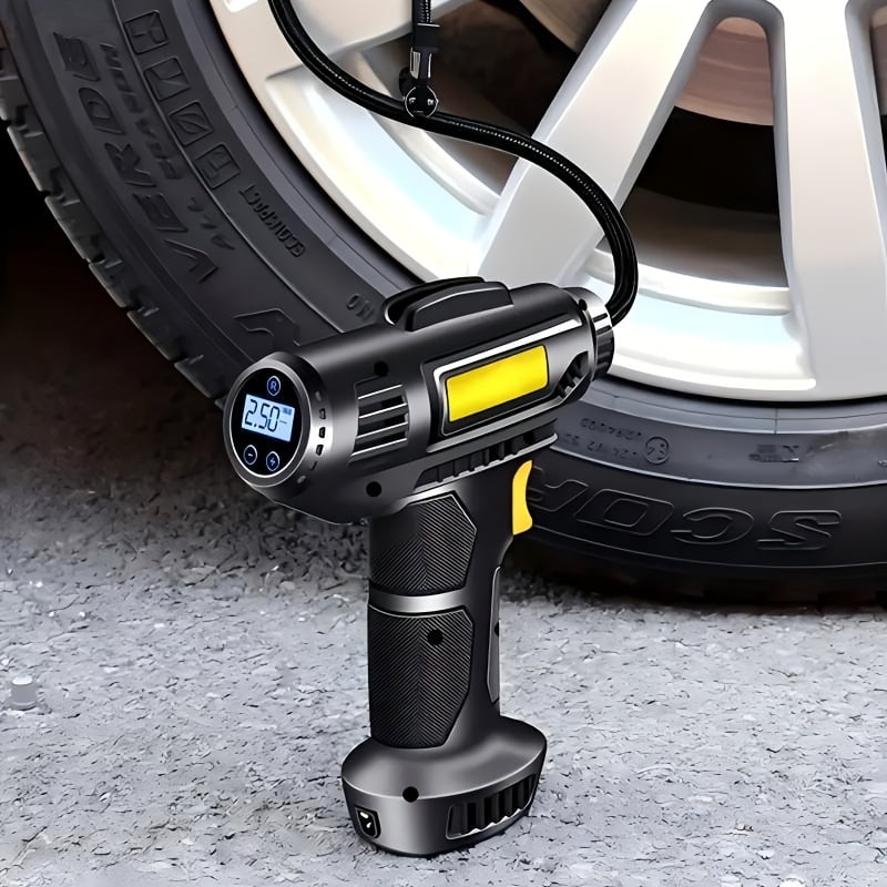 120W Portable Car Air Compressor: Inflate Your Tires With Ease ...