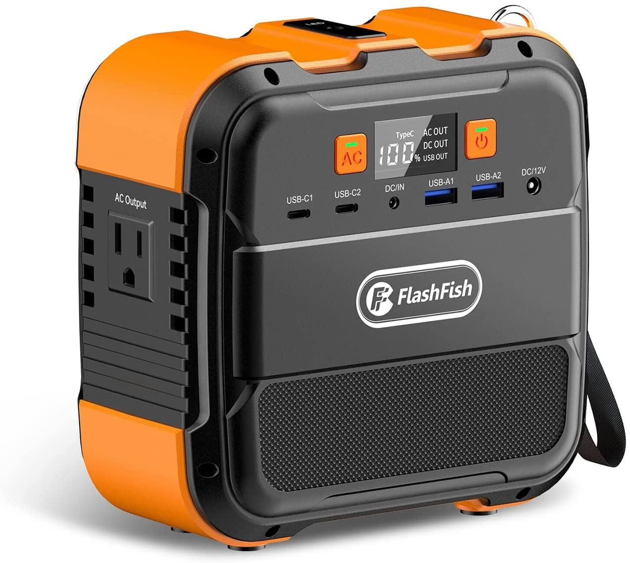 120W Portable Power Station - 98Wh/26400mAh Solar Generator with AC/DC ...