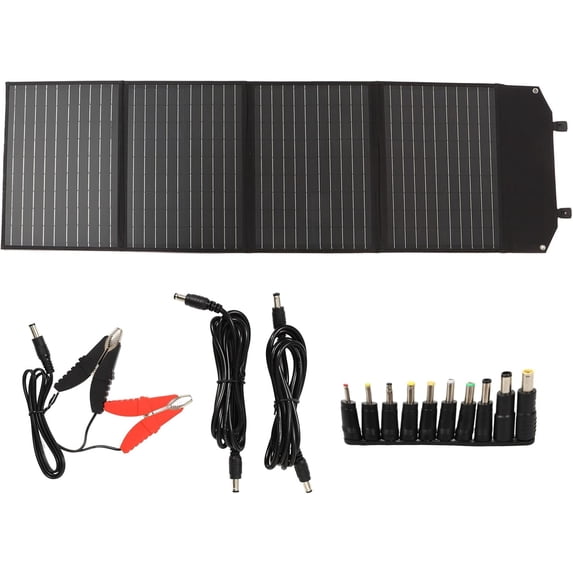120W Portable Solar Panel Foldable Solar Charger Outdoor Camping Solar ...
