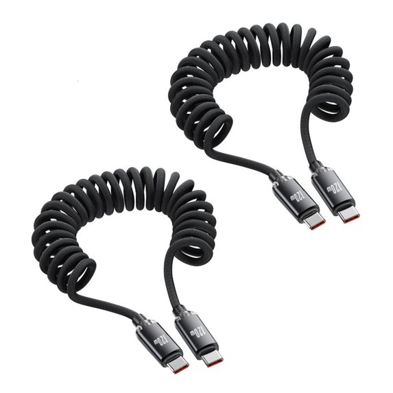 120W Quick Power Cable Reinforced Spring USB C to Type C Nylon and ...