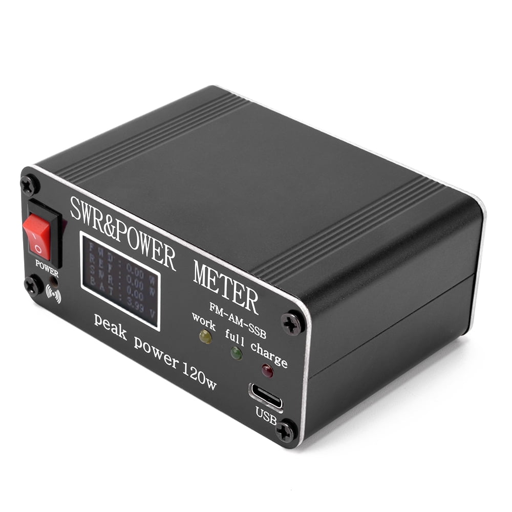 120W SWR Digital Power Standing Wave Meter 1.8-54MHz Shortwave Meter FM ...