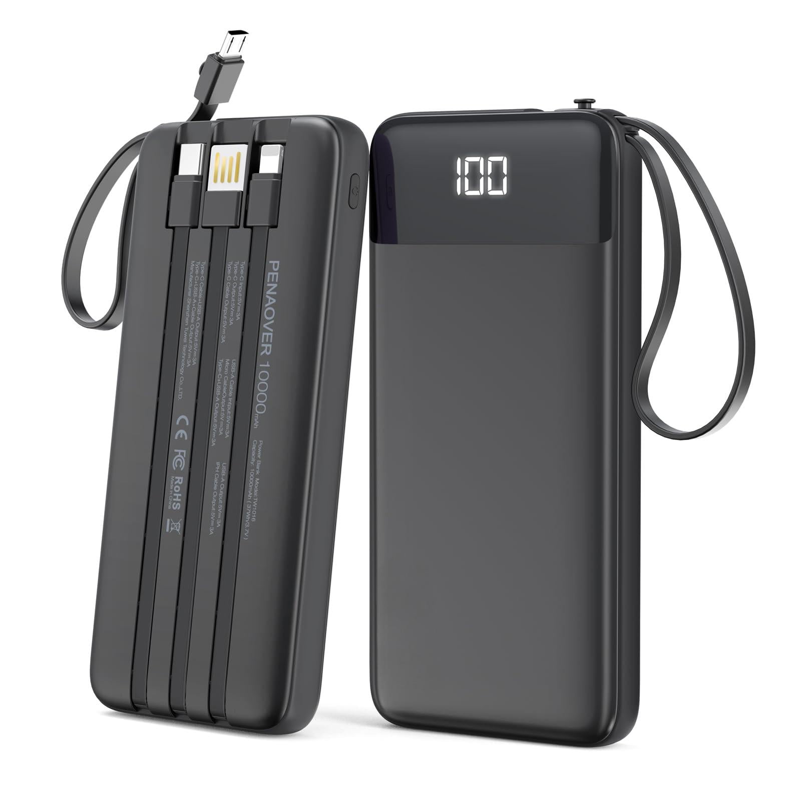 Osaiv 120W Super Fast Power Bank 20000mAh with Built-in Cable 6-in-1 ...