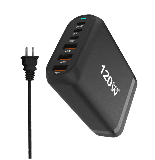 120W USB C Fast Charger GaN PD Charging Station Block Laptop Power Adapter-Black - Walmart.com