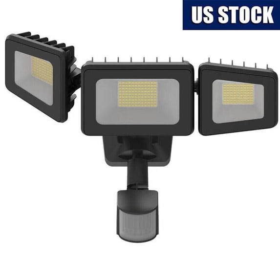 120W Ultra Bright 12000LM 4500K Motion Sensor Outdoor LED Security ...