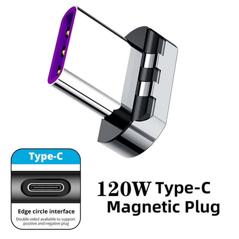 120W Usb C To Type C Magnetic Adapter Fast Charging Usb Type C Magnet ...
