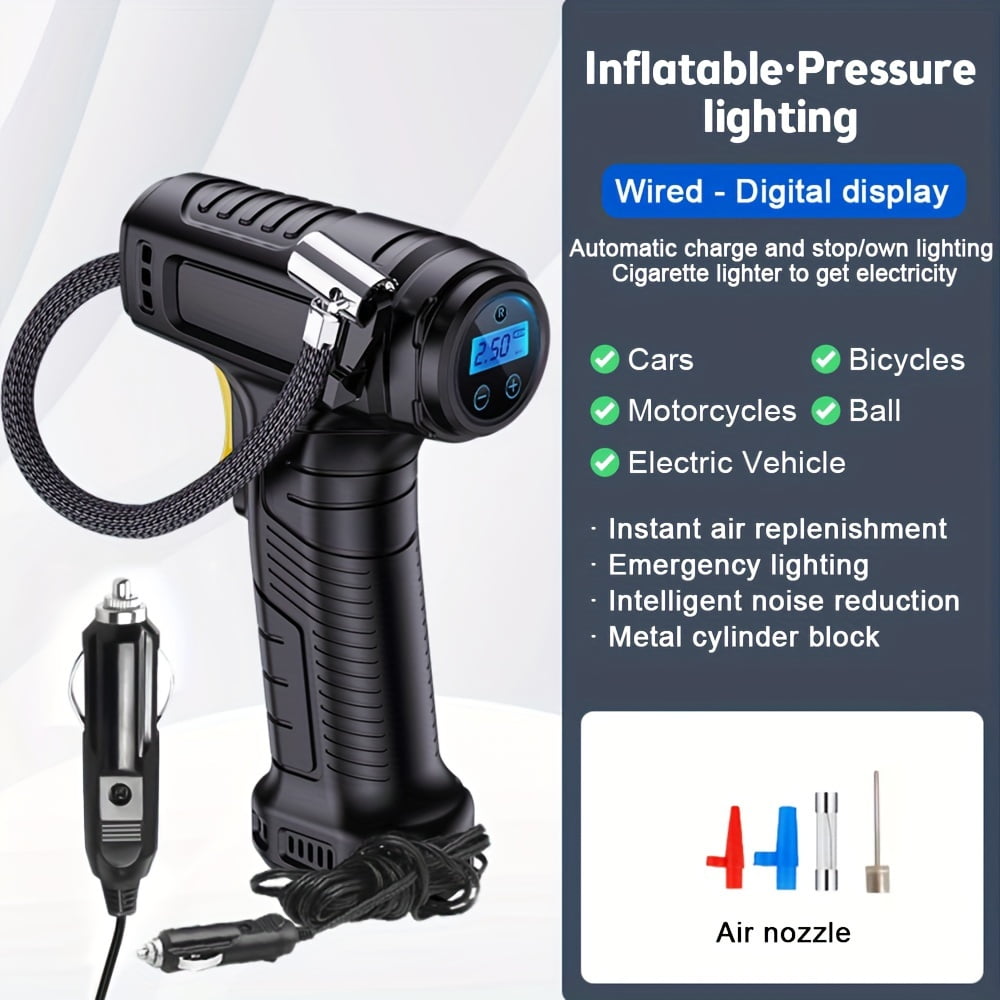 120W Wireless Car Tire Inflator - High-Powered, Cordless Convenience ...