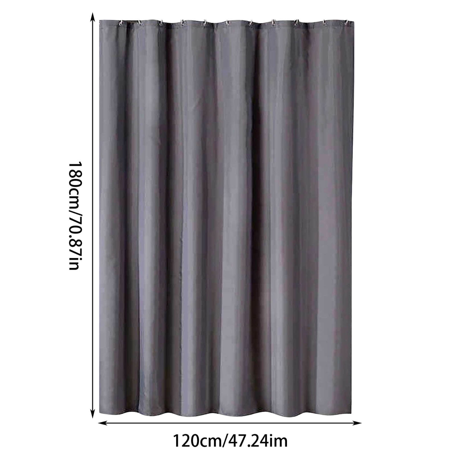 120X180CM Bath Curtain Plain Color Bathroom Waterproof Thickened ...