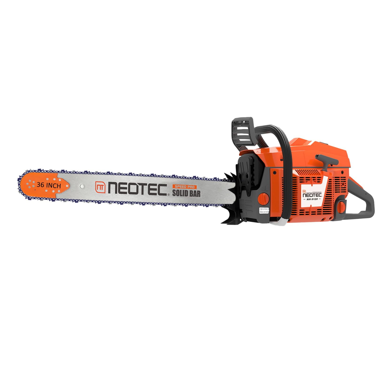 120cc Gas Powered Chainsaw with 36" Bar Big Large Chain saw for Extreme ...