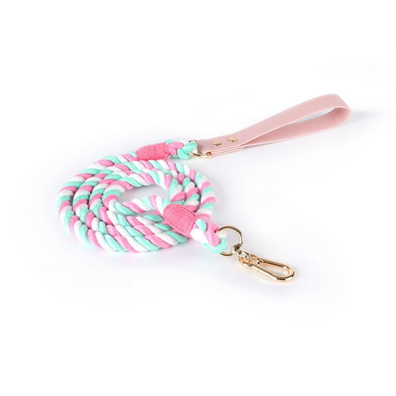 120cm/ 150cm Weaving Dog Leash Color Matching Kitten Traction Rope ...