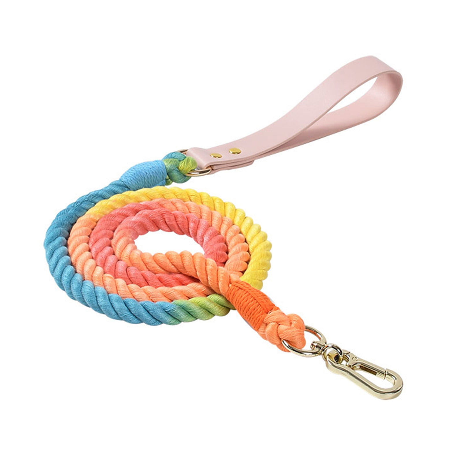 120cm/ 150cm Weaving Dog Leash Color Matching Kitten Traction Rope ...
