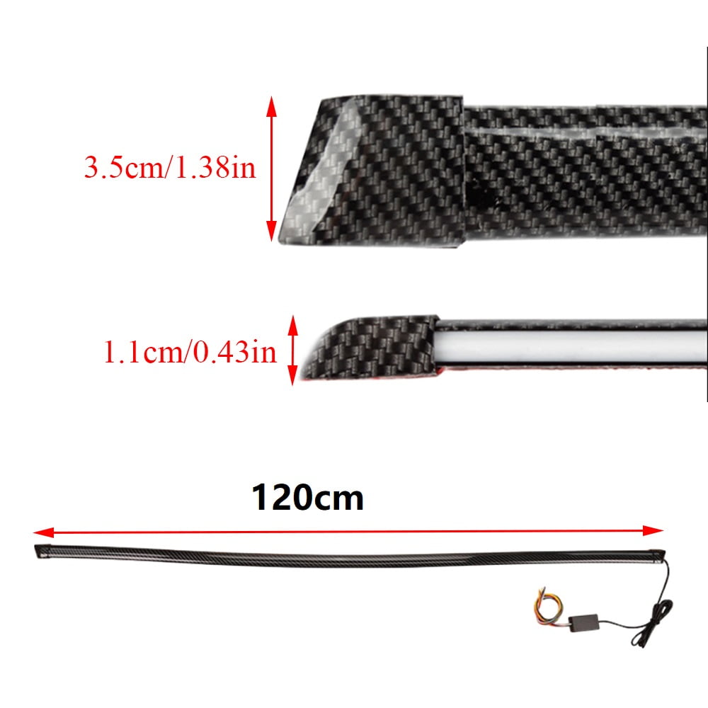120cm Car Led Spoiler Light Third Brake Light Driving Turn Signal ...