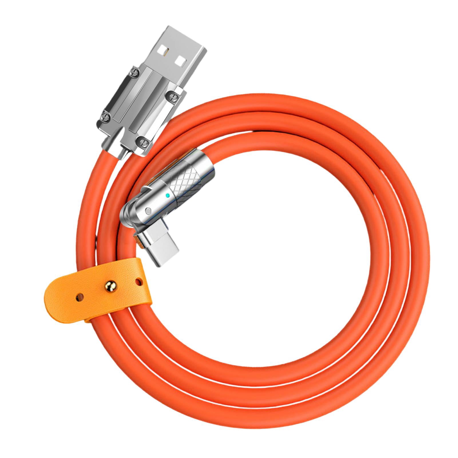 120cm Charging Cable High-power Rotatable Indicator Zinc Alloy 120W USB ...