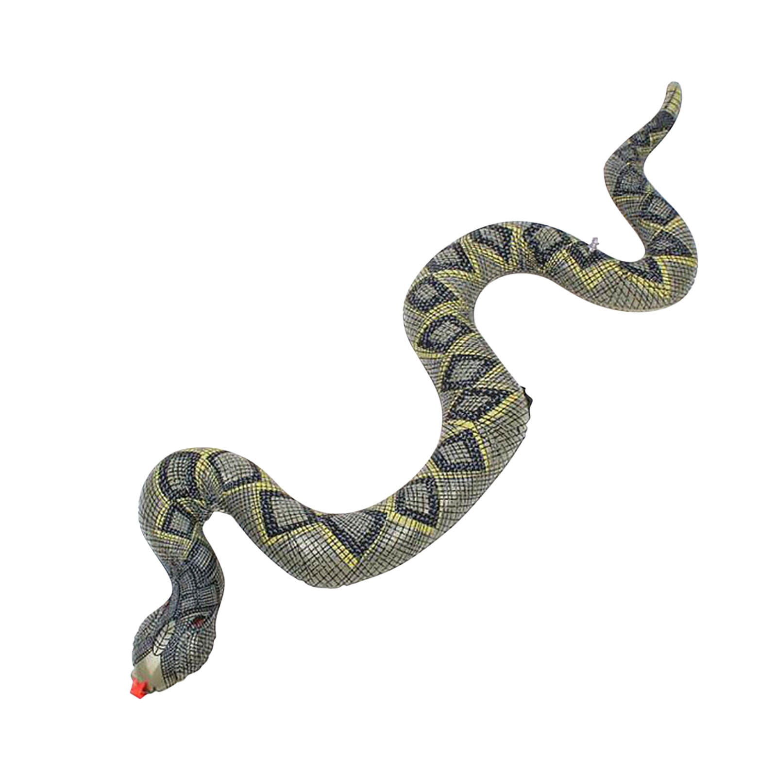 120cm PVC Inflatable Realistic Snake Pool Garden Decoration Prank Prop ...