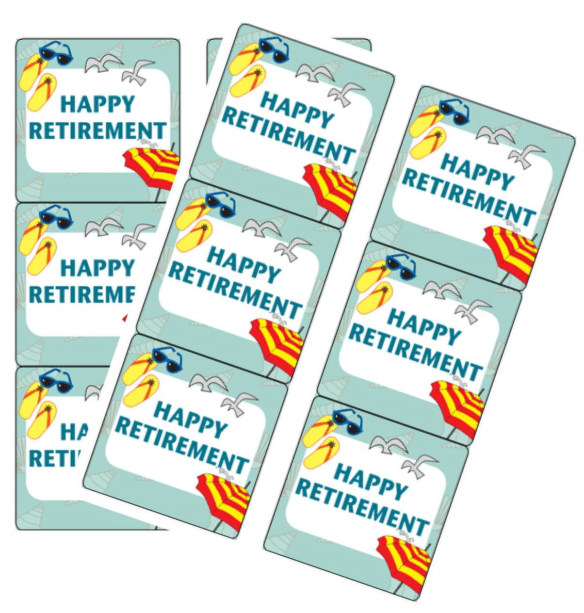 120ct Happy Retirement Stickers - Walmart.com