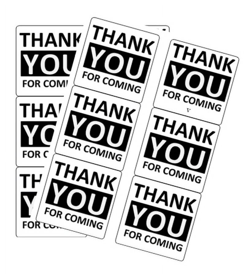 Thank You Coming Stickers