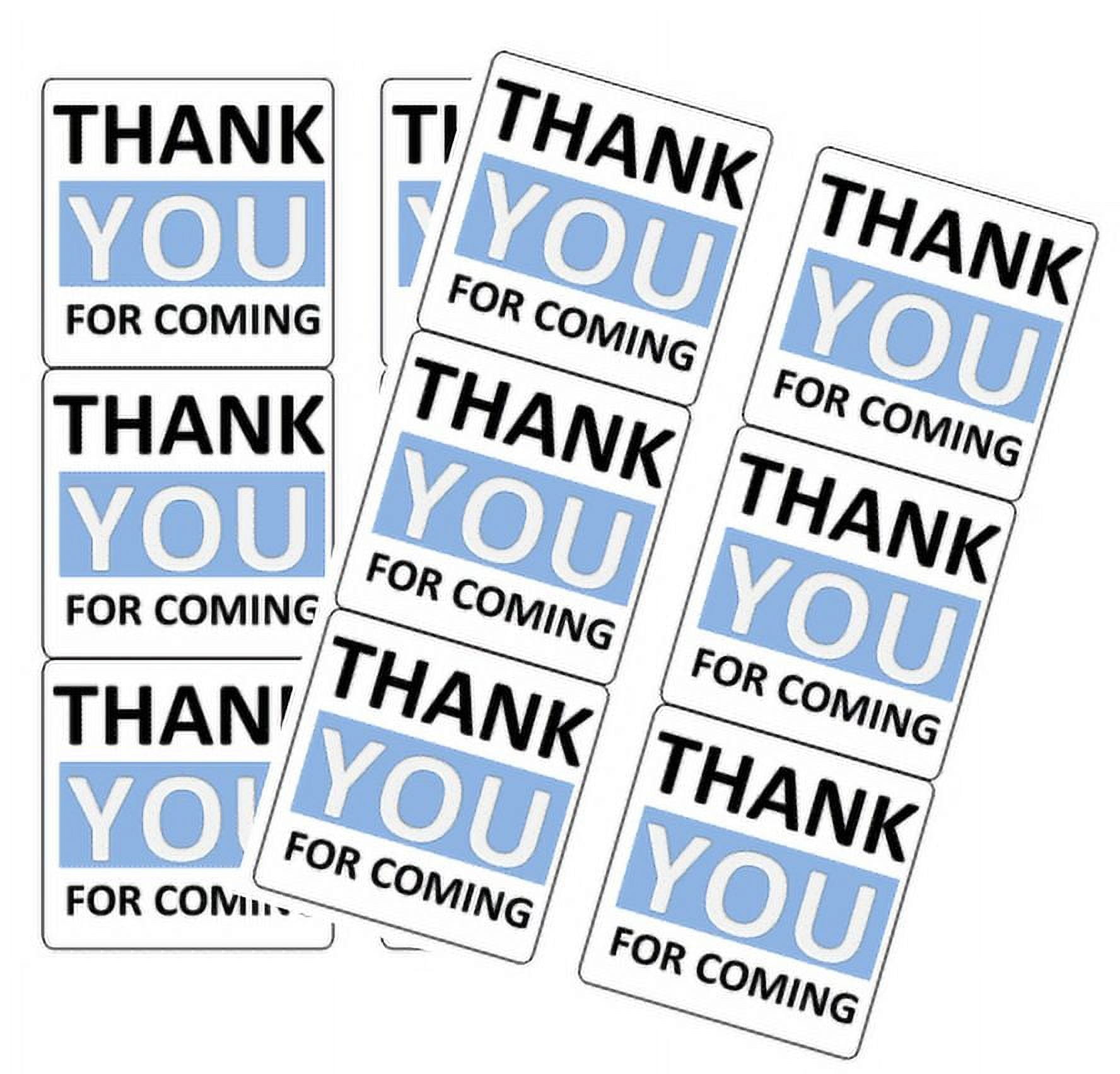 120ct Thank you for coming stickers - light blue - Walmart.com