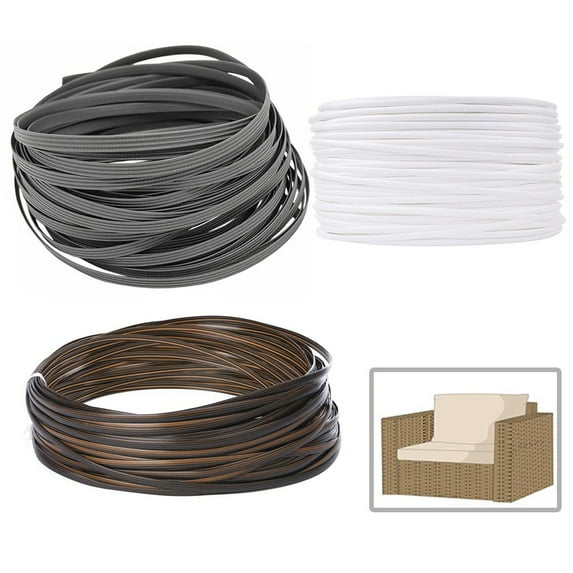 120ft Plastic Rattan Repair Kit Flat wicker for DIY Patio Furniture ...